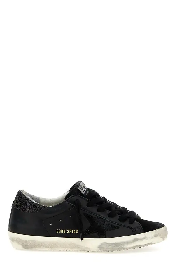 GOLDEN GOOSE Superstar Leather Sneakers - Black
