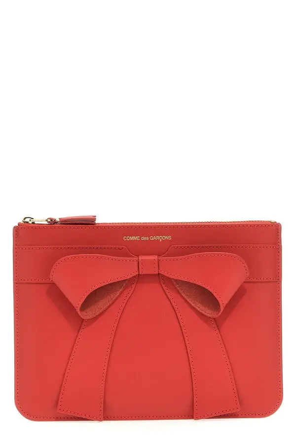 Comme Des Garçons Big Bow' Wallet - Red