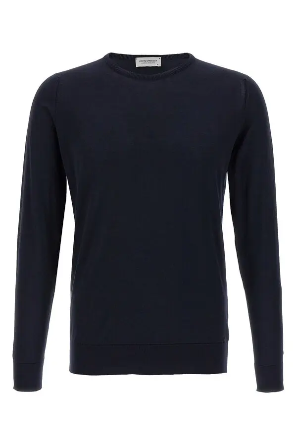 John Smedley Hatfield Sea Island Cotton Sweater - Blue