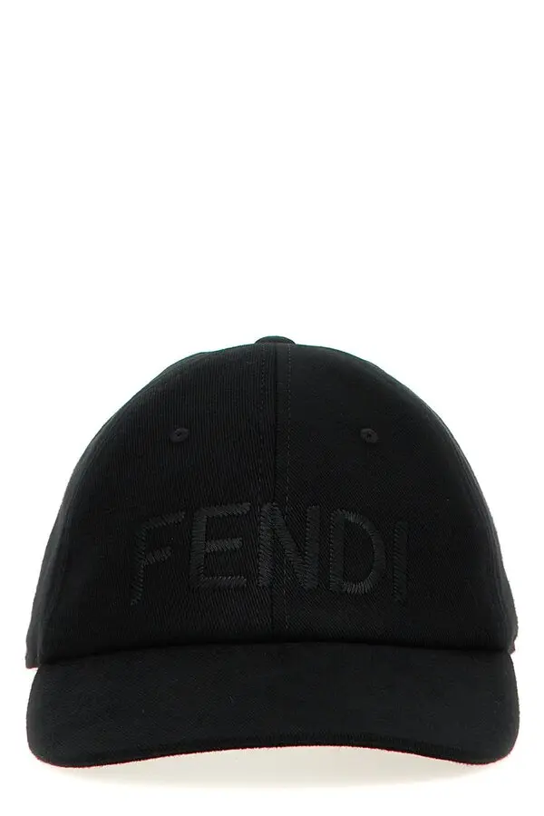 Fendi Logo Cap - Black