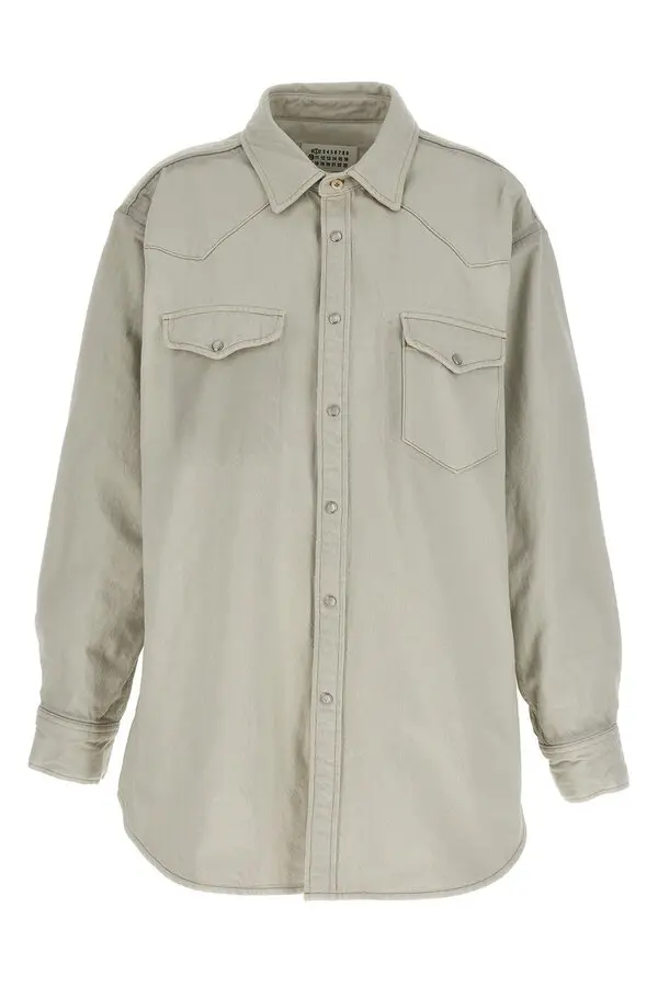 MAISON MARGIELA Padded Overshirt - White