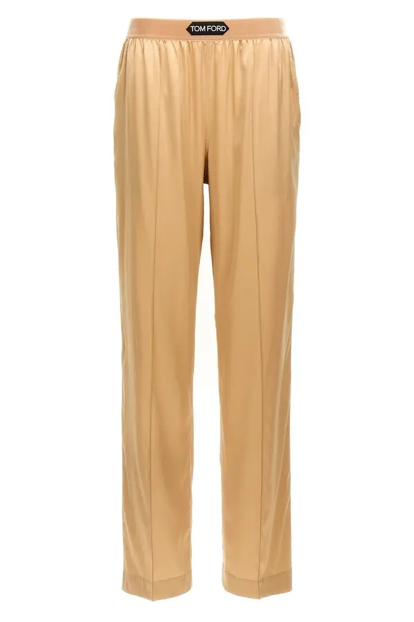 TOM FORD Silk Straight Leg Pants