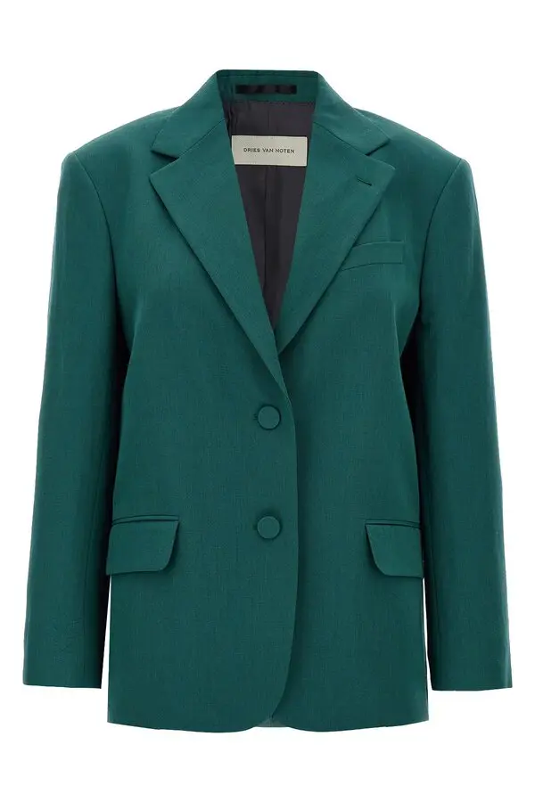 Dries Van Noten Birdy' Wool Blend Single-breasted Blazer