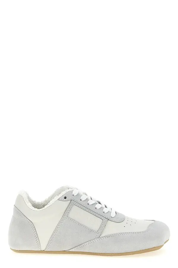 MAISON MARGIELA Anatomic Suede And Leather Sneakers - Gray