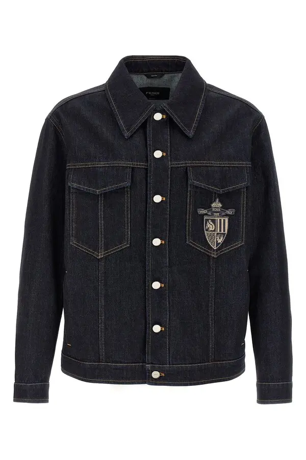 Fendi Crest Jacket - Blue