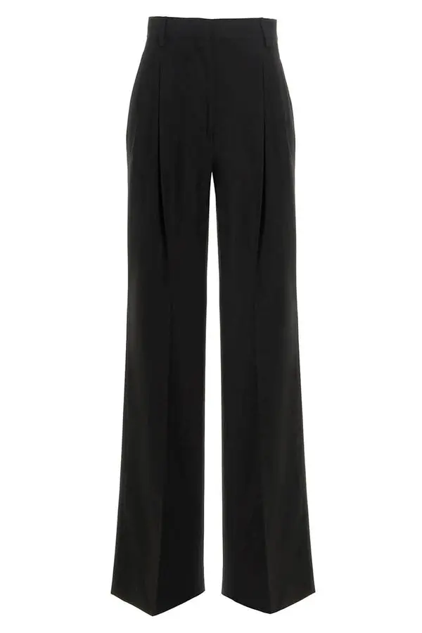 Burberry Madge Wool Wide Leg Pants