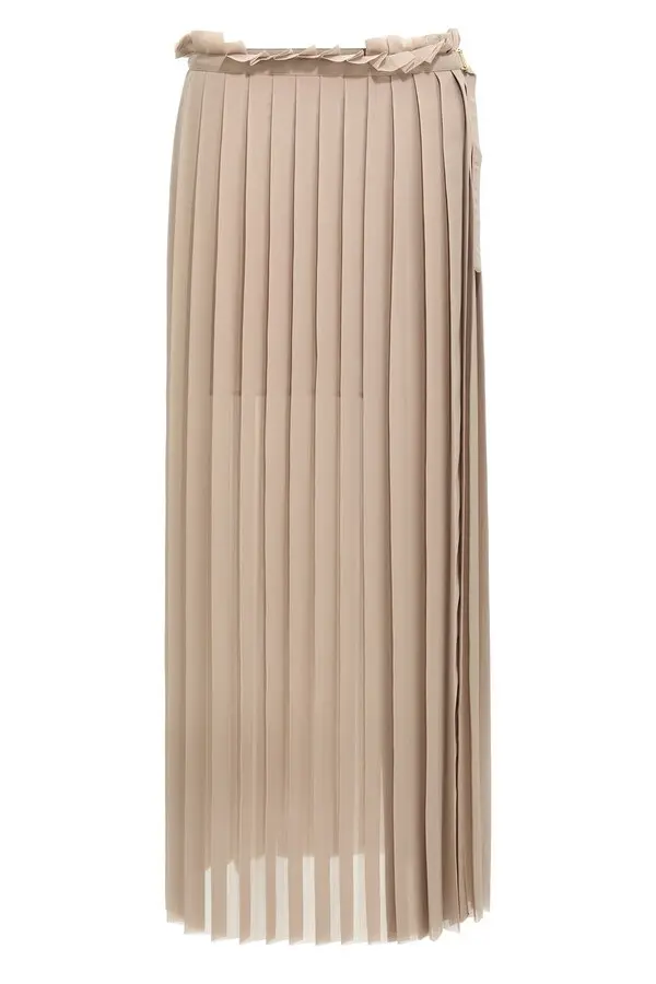 AMI Paris Pleated Wrap Skirt