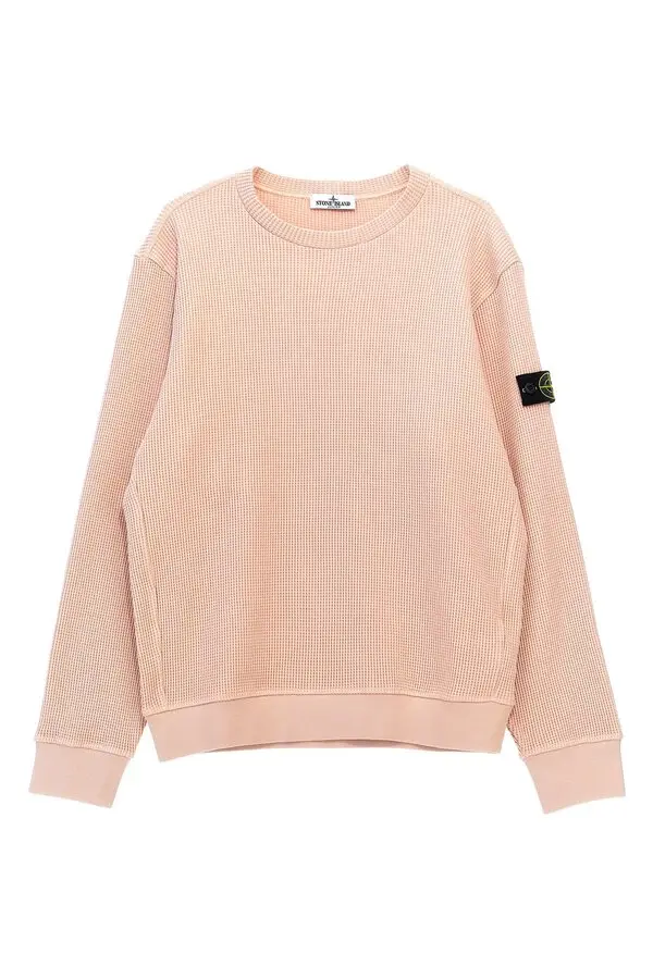 Stone Island Honeycomb Fleece Sweatshirt - Pink