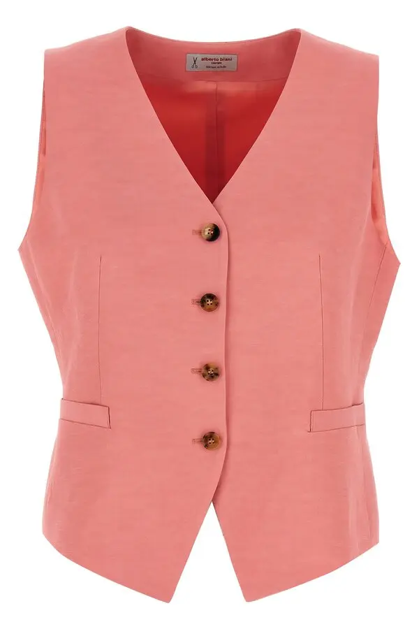 Alberto Biani Linen Viscose Vest