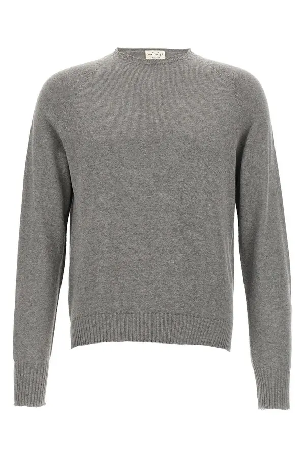 MA'RY'YA Cashmere Cotton Sweater - Gray