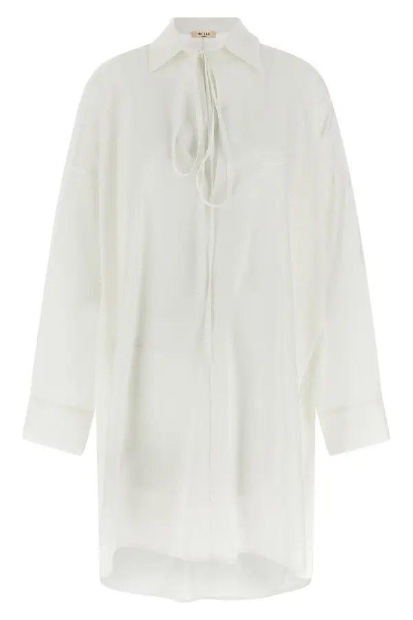DI.LA3 PARI' Di.la3 Pari Silk Oversize Shirt