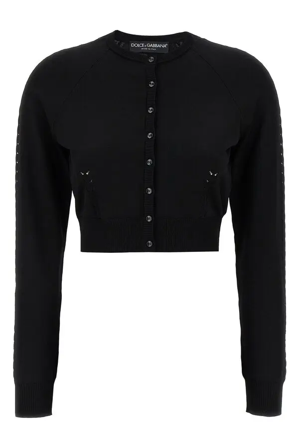 Dolce & Gabbana Viscose Cropped Cardigan