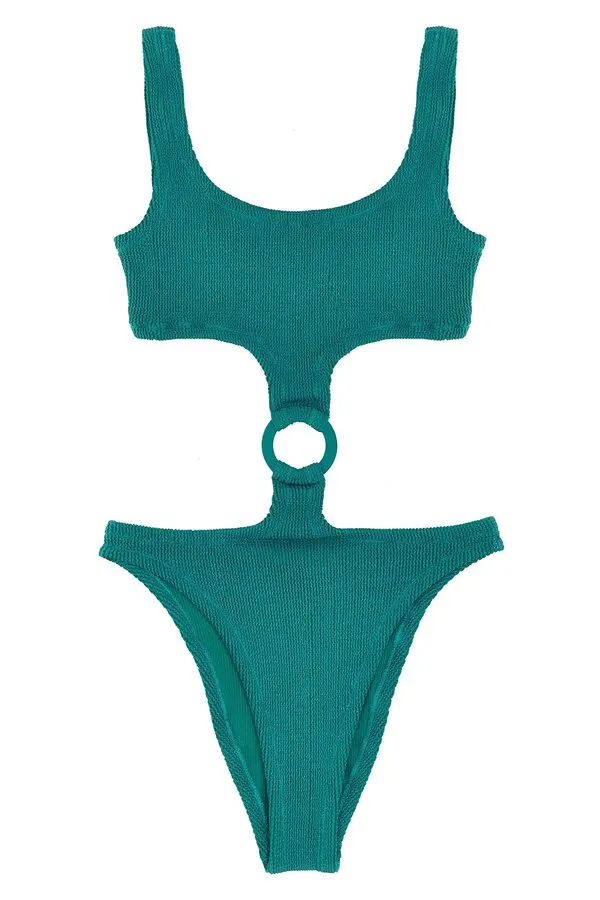 MC2 SAINT BARTH Laurel' One-piece Swimsuit - Green