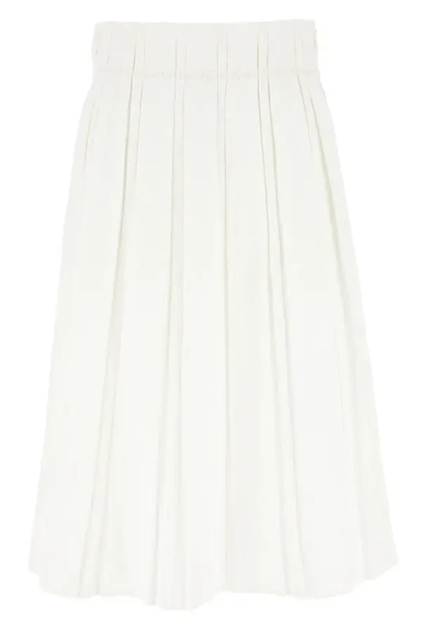 JIL SANDER Linen Midi Skirt