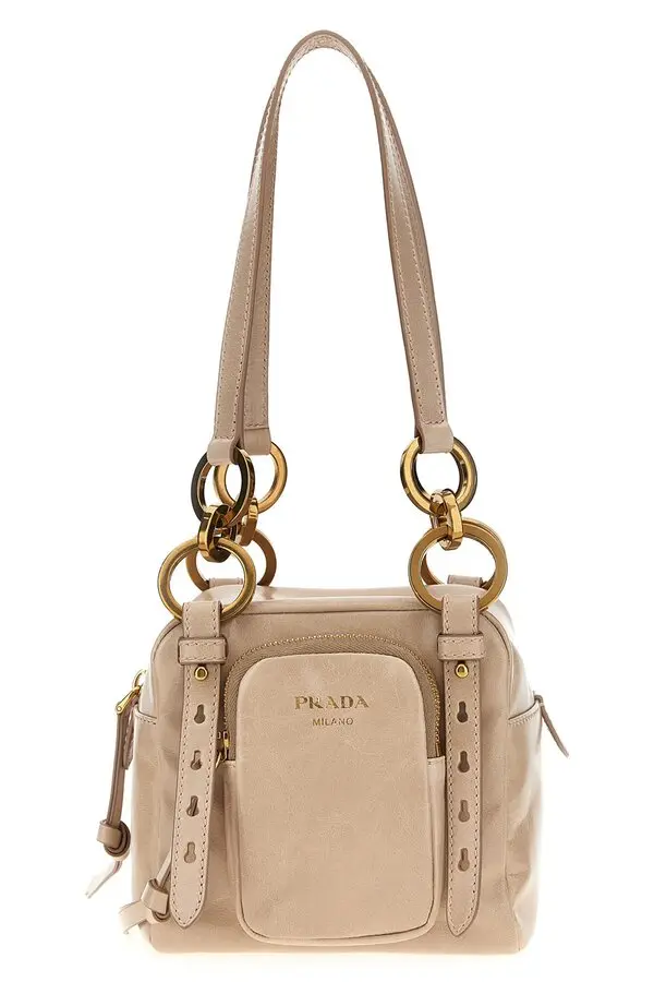 Prada Dangle Mini Leather Top Case