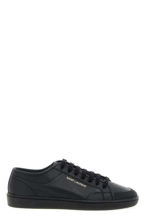 Saint Laurent Gym Leather Sneakers - Black