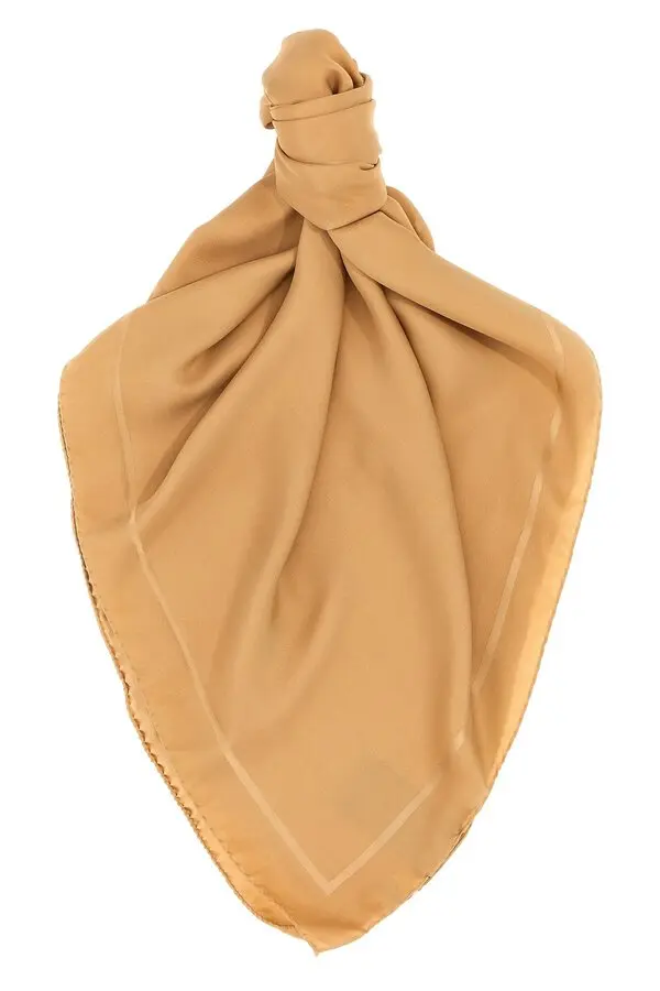 Saint Laurent Cassandre Scarf - Beige