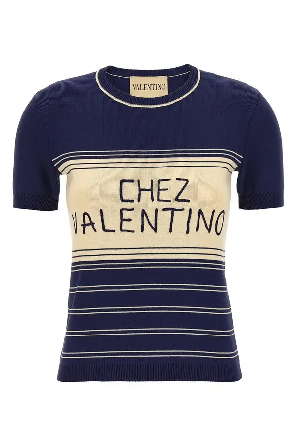 Valentino Garavani Chez Cotton Knit T-shirt