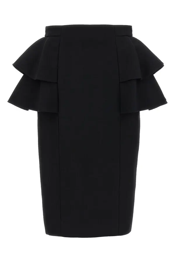 Valentino Garavani Crepe Couture Skirt - Black