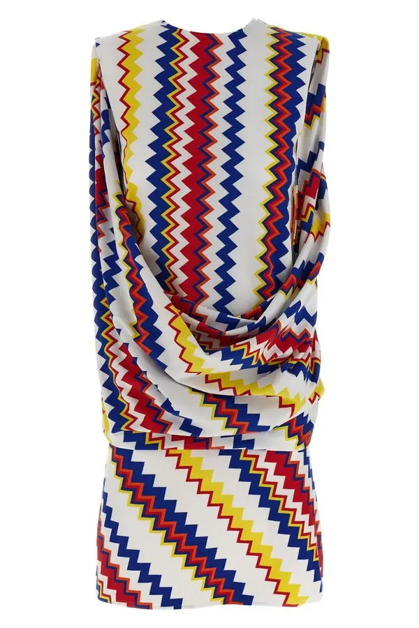 Missoni Zigzag Pattern Peplos Dress - Multi