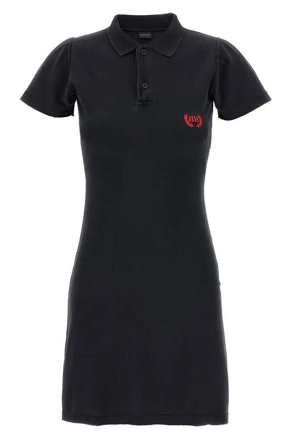 Balenciaga Laurel Classic' Polo Dress - Black