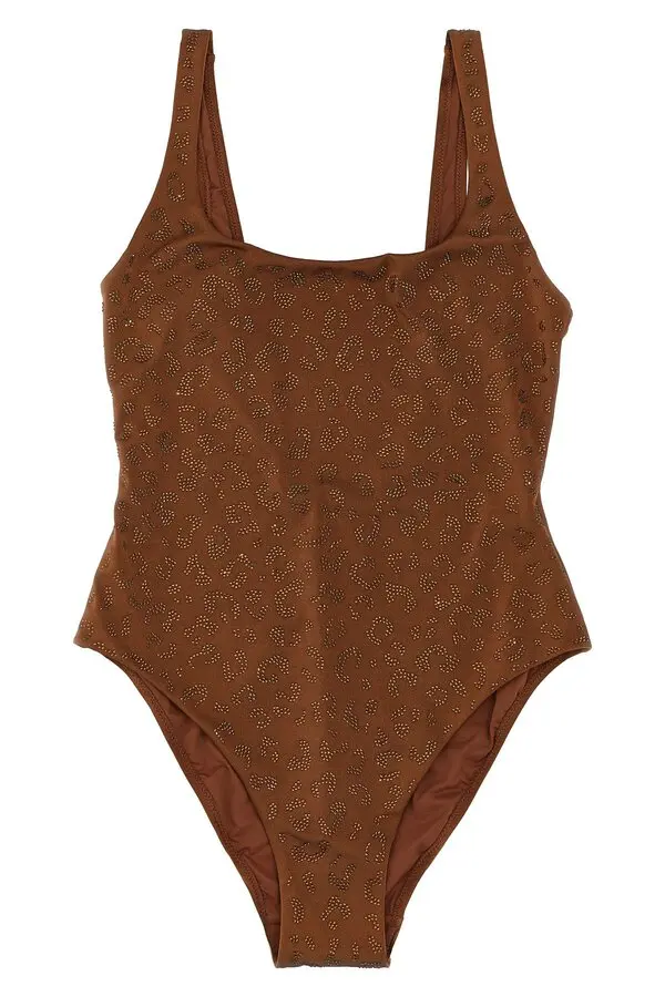MC2 SAINT BARTH Lora One-piece Swimsuit - Brown