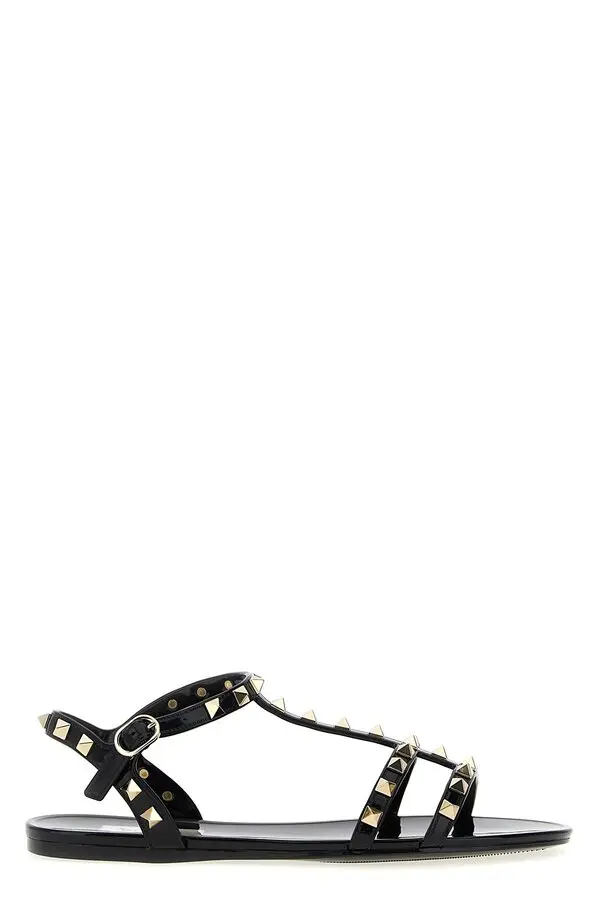 Valentino Garavani Rockstud Sandals - Black