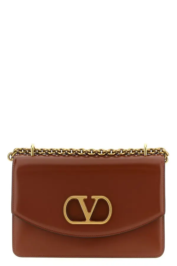 Valentino Garavani Vlogo Signature Shoulder Bag - Brown