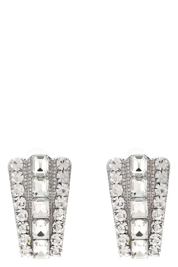 SELF-PORTRAIT Multi Crystal Earrings