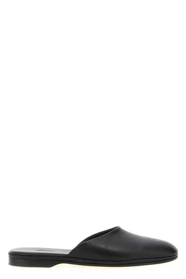 Brioni Leather Sabots