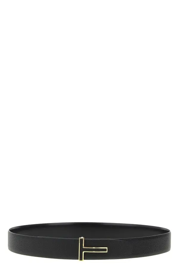 TOM FORD Logo Buckle Reversible Belt