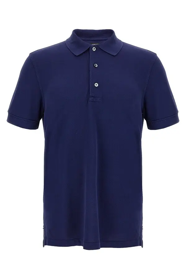 TOM FORD Piqué Polo Shirt - Blue