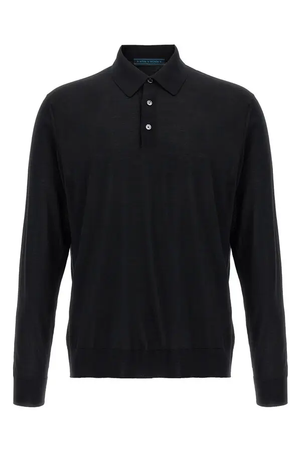 Kiton Ciro' Polo Shirt - Black
