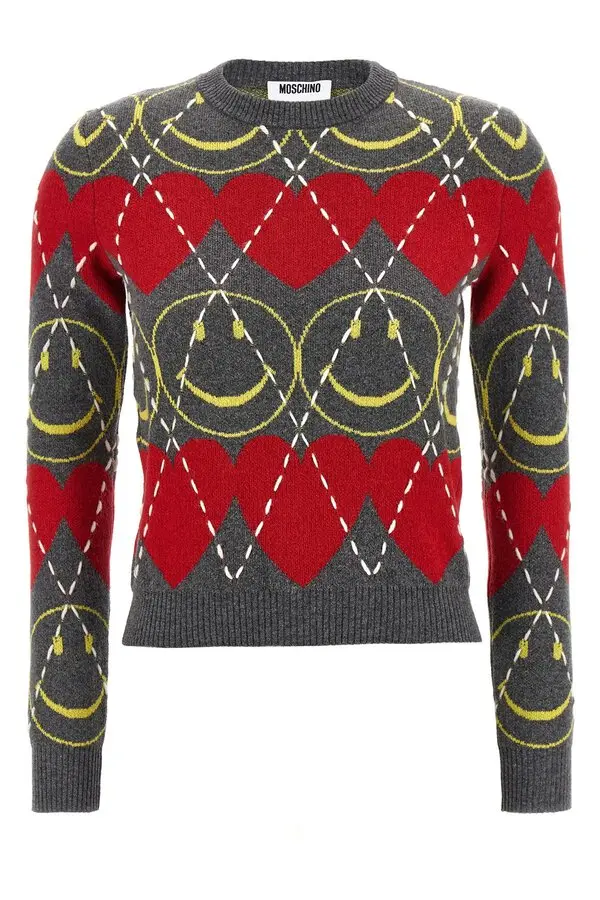 Moschino Smiley Knit Sweater