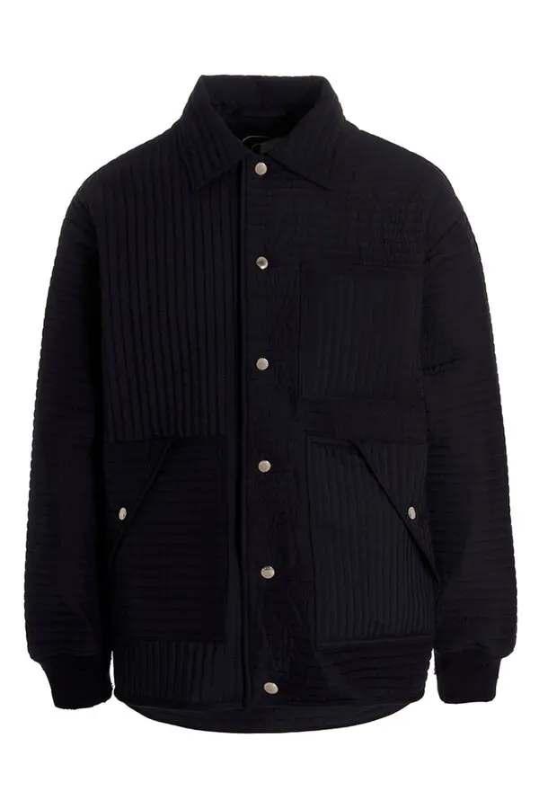 Khrisjoy Chore Quilted Stripes' Down Jacket
