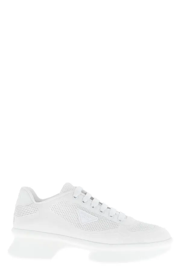 Prada Openwork Mesh Sneakers - White