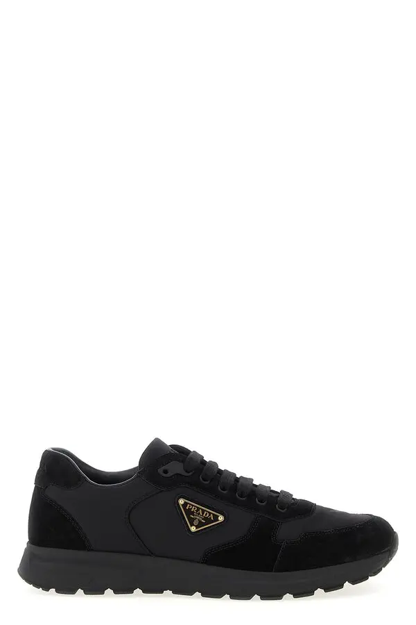 Prada Prax 2.0 Re-nylon And Suede Sneakers