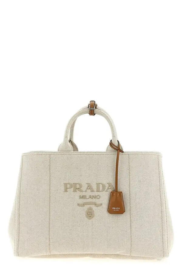 Prada Jardinière Shopping Bag - Beige