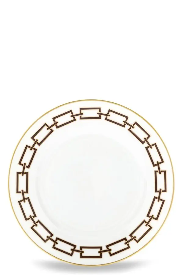 GINORI 1735 Catene' Dessert Plate ⌀ 22 Cm - Brown