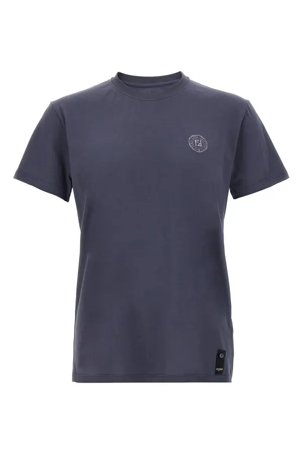 Fendi Postcards' T-shirt - Blue