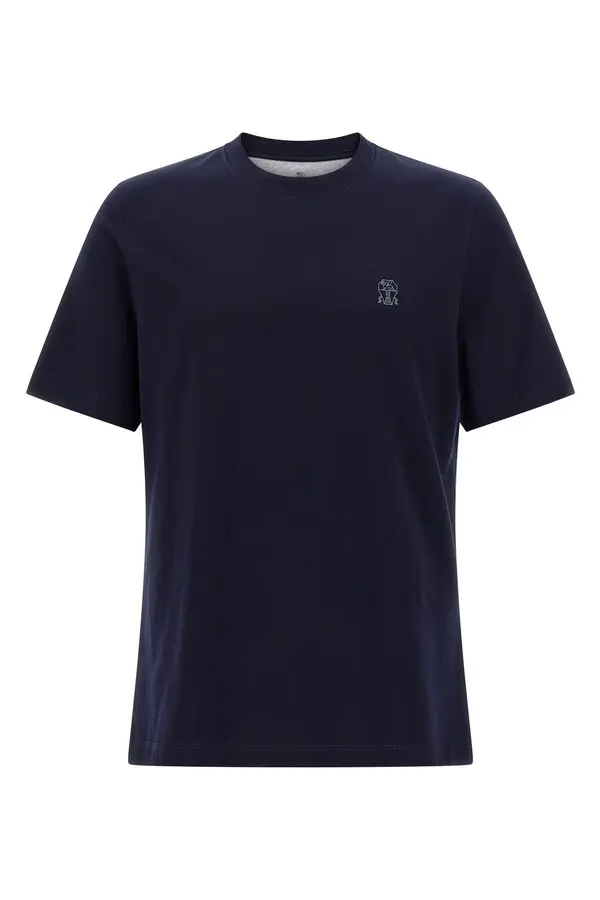 Brunello Cucinelli Logo Print T-shirt