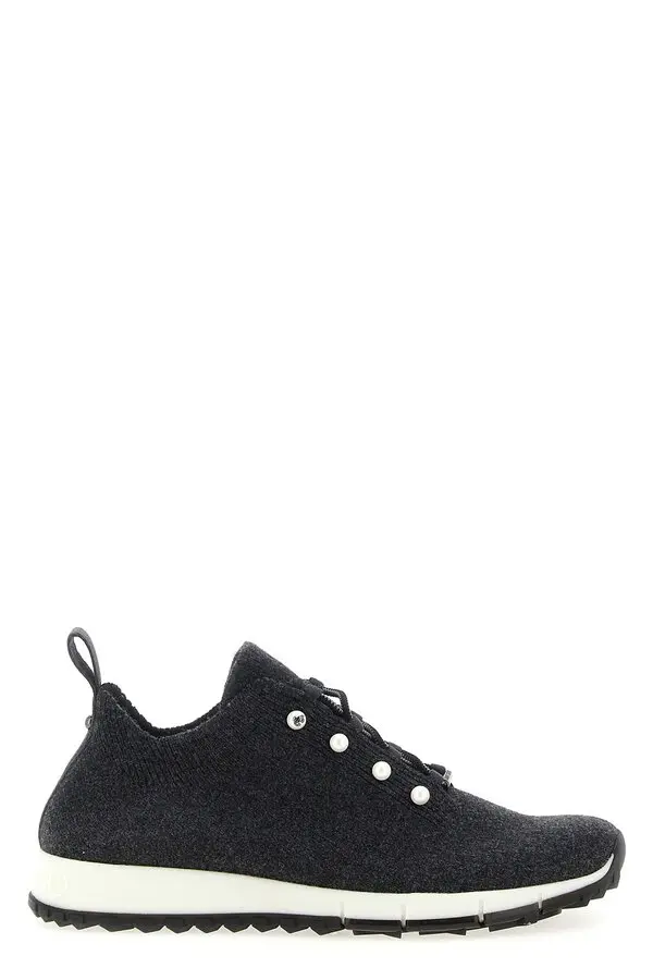 JIMMY CHOO Veles Cashmere Knit Sneakers