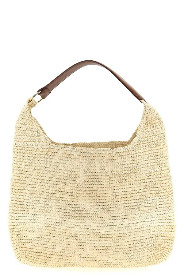 MAISON MICHEL Cristiana Shoulder Bag - Brown