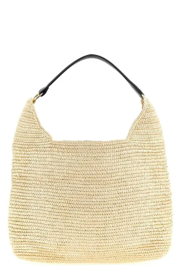 MAISON MICHEL Cristiana Shoulder Bag - Beige