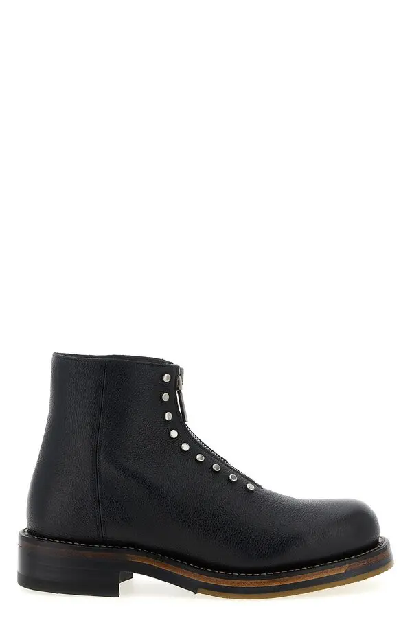 Alexander McQueen Maker Leather Ankle Boots