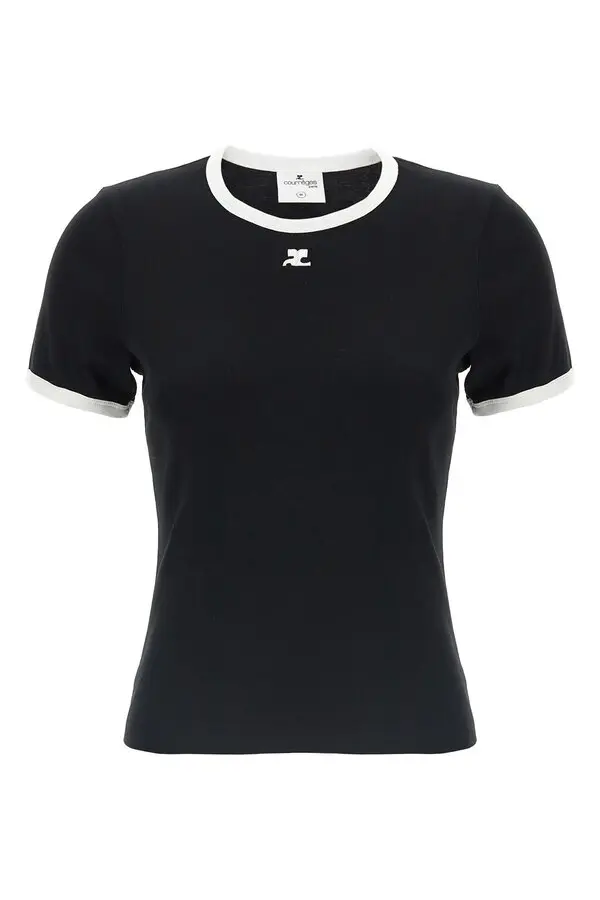 COURREGES Signature Contrast T-shirt