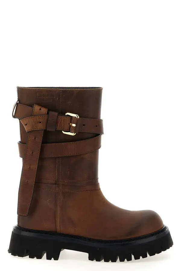 Moschino Leather Boots