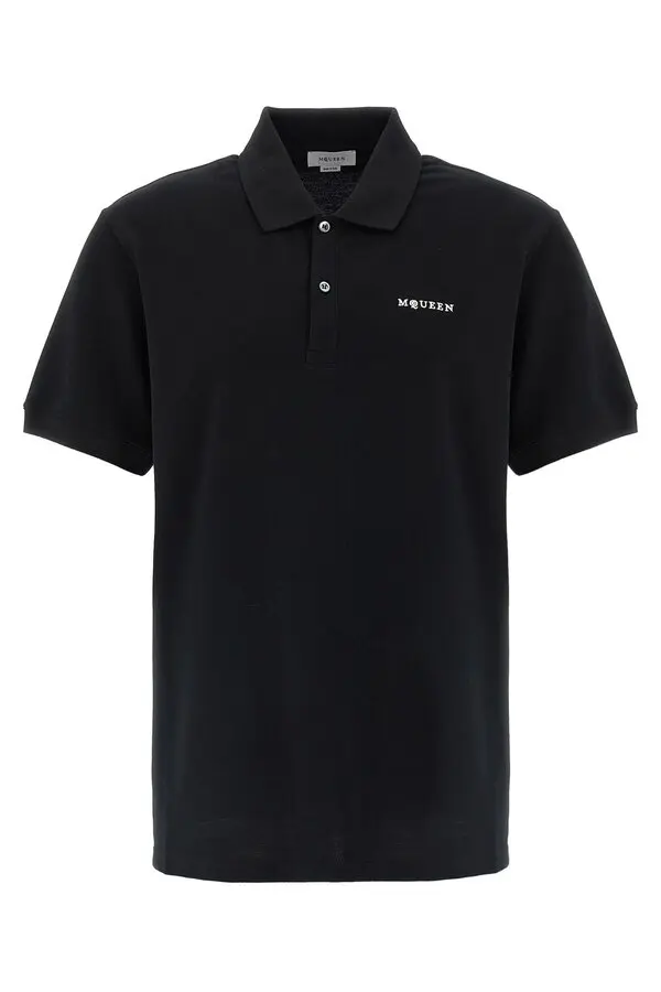 Alexander McQueen Logo Embroidery Polo Shirt