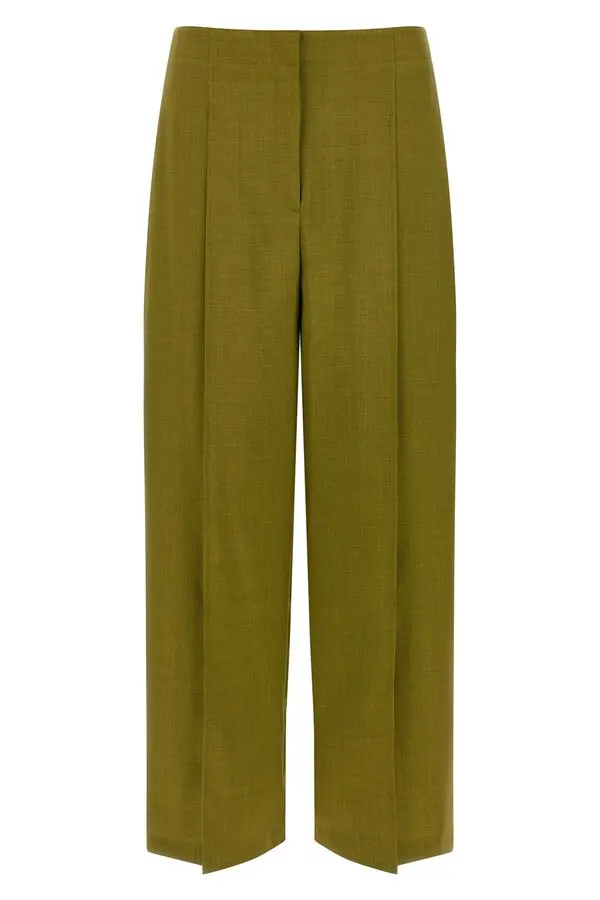 Theory City Twill Deep Pleat Trousers