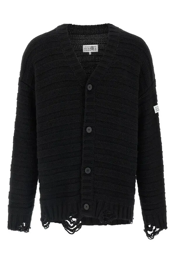 MAISON MARGIELA Distressed Wool Cardigan